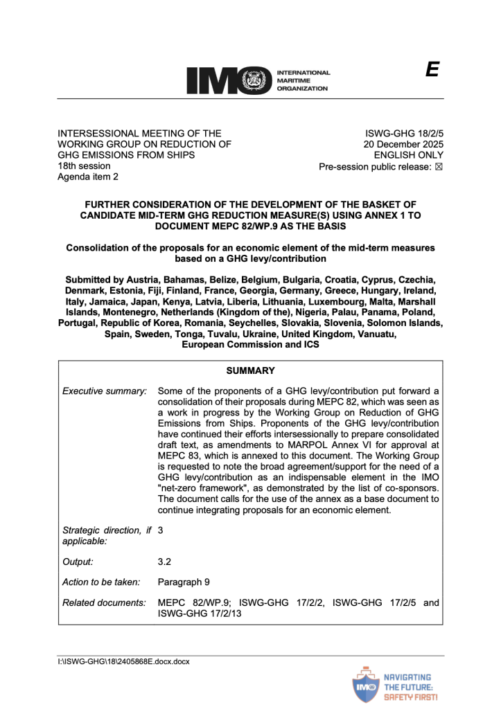 MEPC 83 & ISWG GHG 18-19 - Micronesian Center for Sustainable Transport